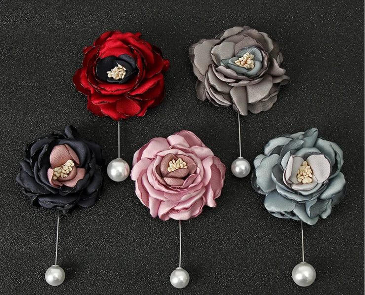 High End Woman Dress Flower Brooch Pins Hot Selling Lady Suits Dress ...