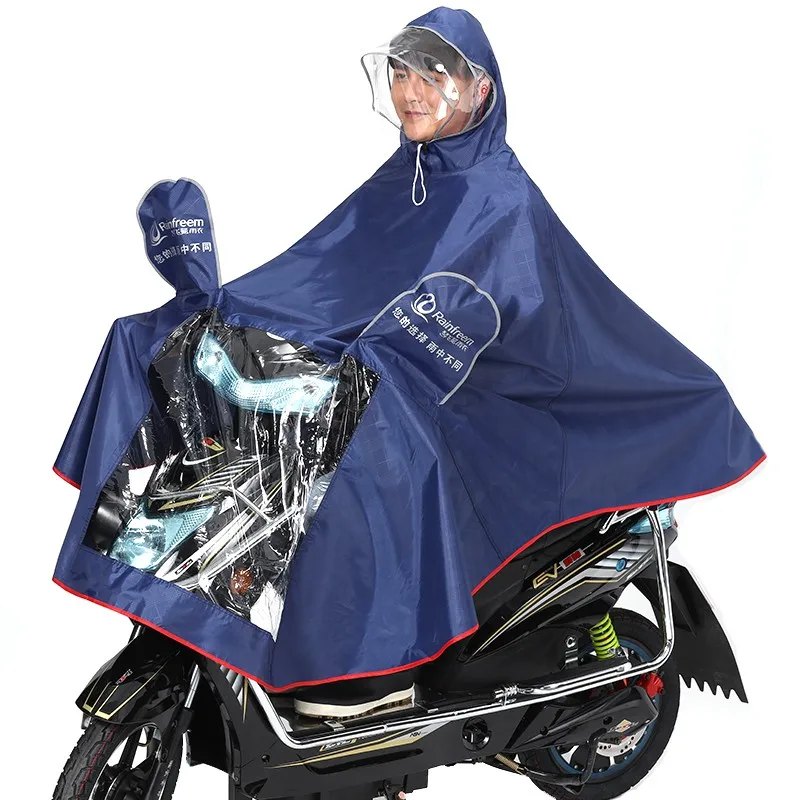 Rainfreem Motorcycle Riding Rain Poncho - Waterproof & Reflective