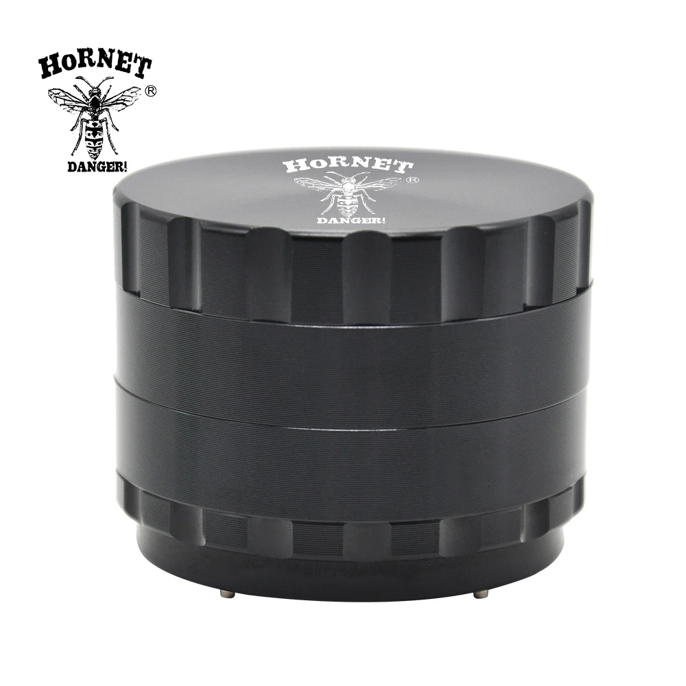 HORNET 4 Layers Metal 63mm Herbal Grinder - Perfect for Smoking Herbs
