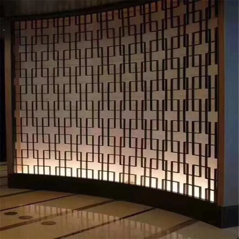 Arabic Design Copper Colored Stainless Steel Screen Divider