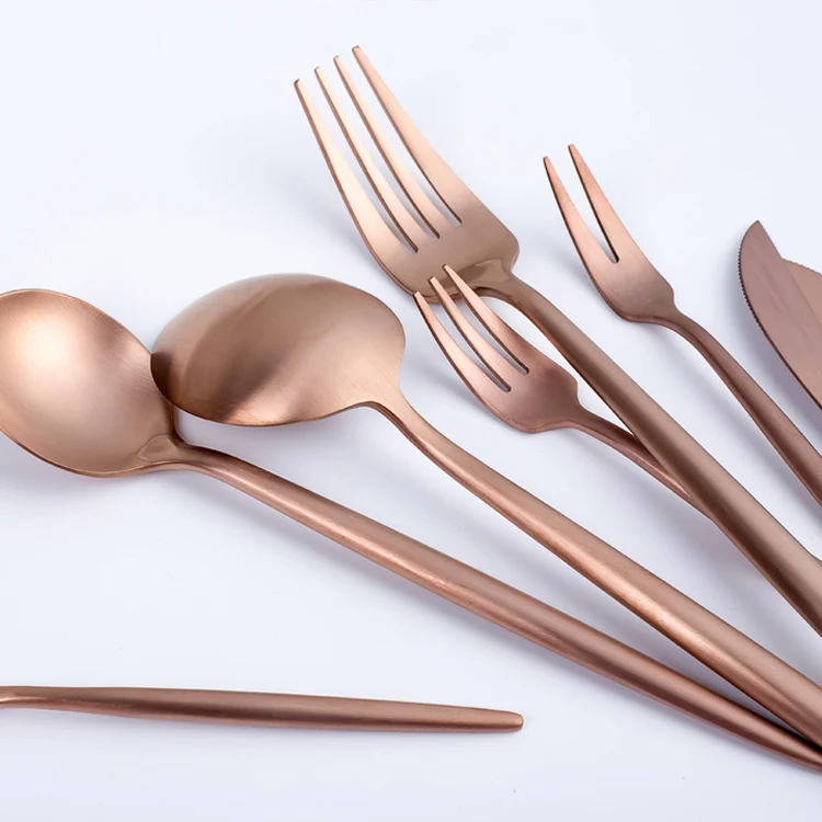 Copper Buffet Server - Matte Copper Flatware for Luxury