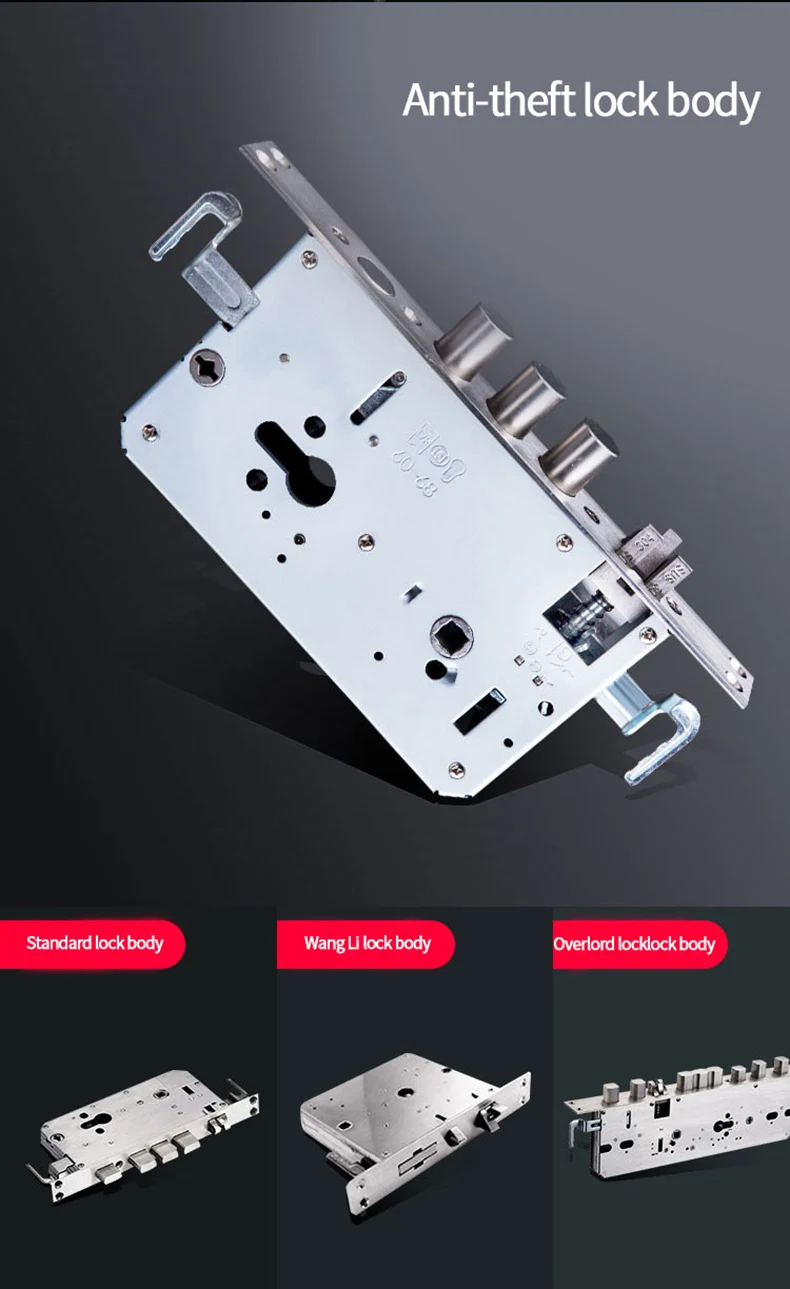 Stainless Steel Security Smart Biometric Fingerprint Door Lock