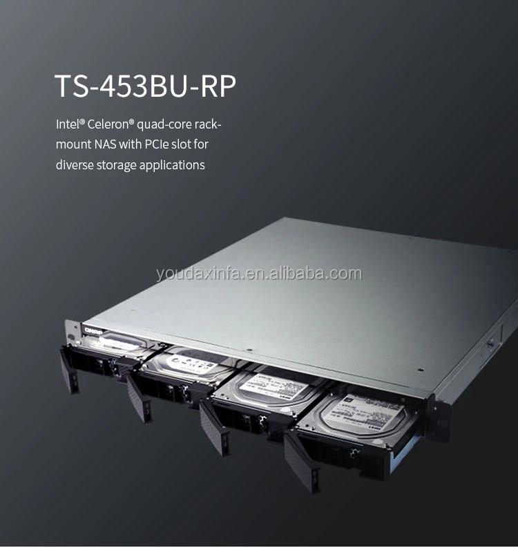 Qnap Ts-453bu-rp-4g 1u Rack Mount 4 Bay Nas Chassis - Buy 4 Bay 1u ...