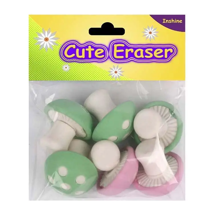 Cute Shaped 3D Erasers Set - Fun Promotional Gifts