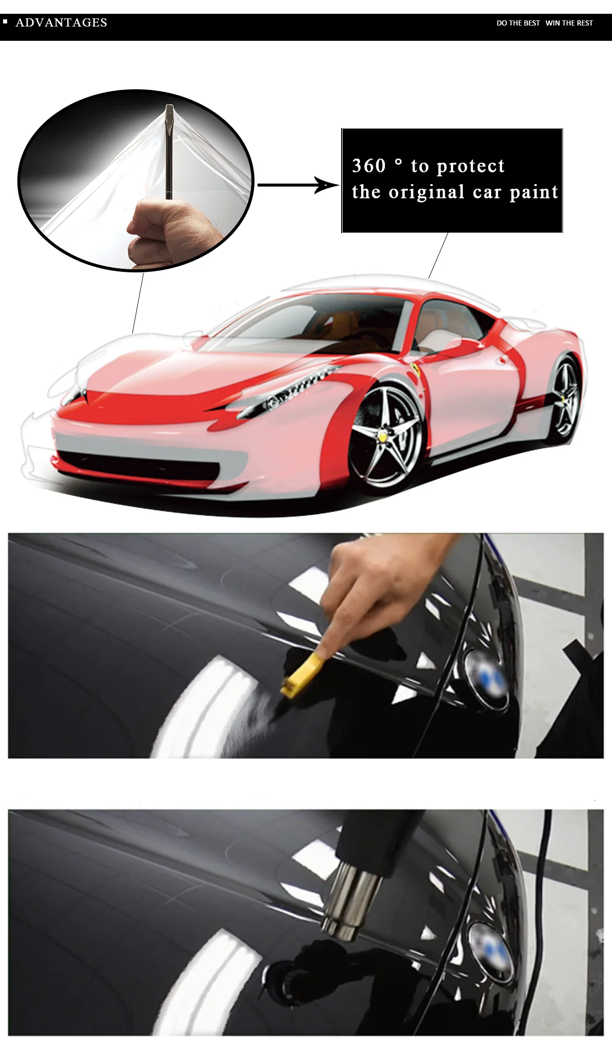 High Clear Tpu Laminate Window Paint Protection Film For Car - Buy High ...