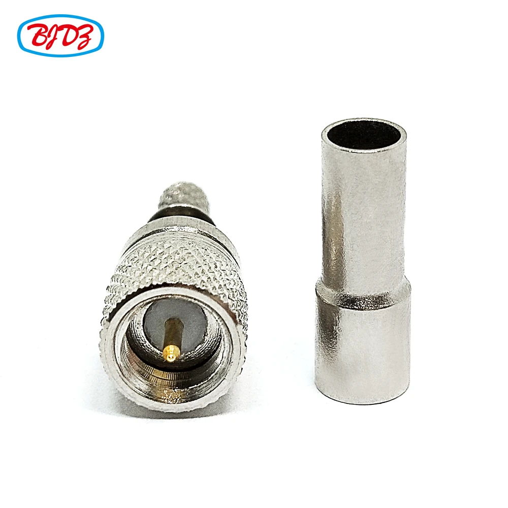 Chapados En Níquel Microdot De Conector Rf M5 10-32 Macho De Crimpado ...