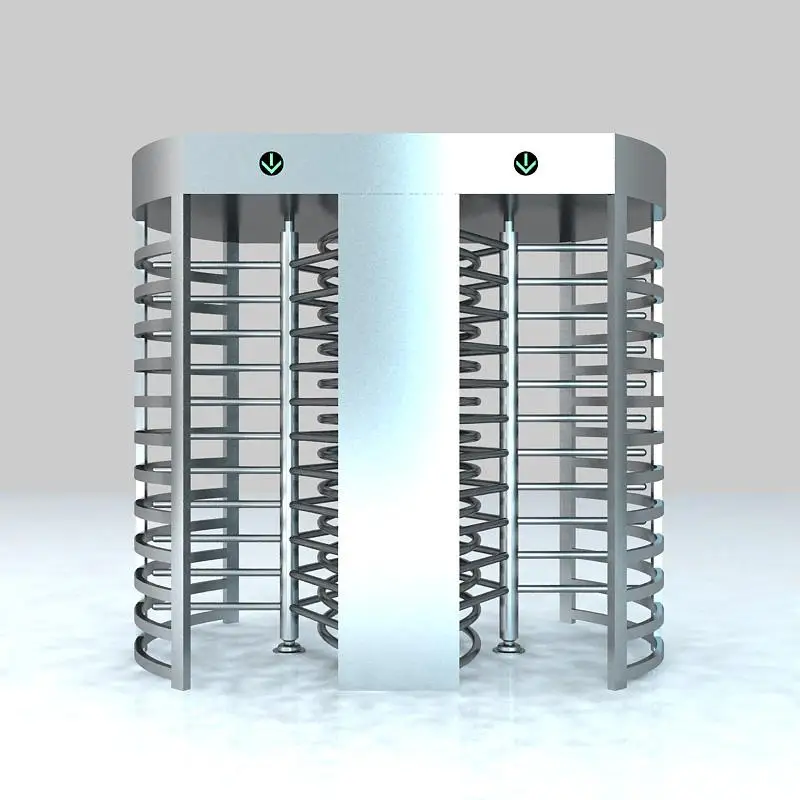 Double Entrance Full Height Revolving Turnstile Barrier Gate - Buy ...