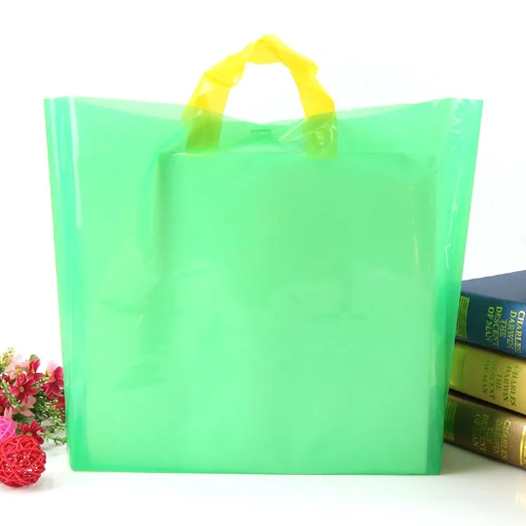 Custom Printed Logo Clothes Shopping Poly PE Bag with Handle