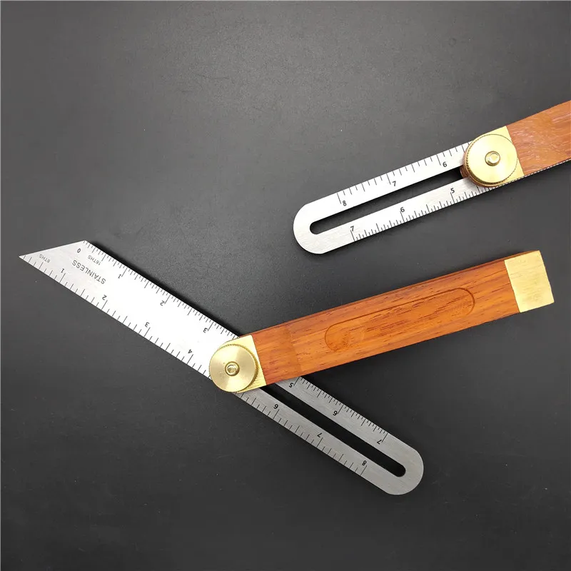 Stainless Steel Sliding T Bevel Ruler With Wood Handle - Buy Sliding T ...