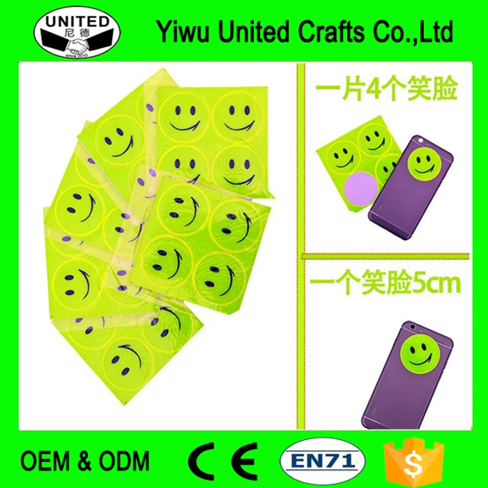 Round Shape Transparent Stickers Reflective Safety Pvc Stickers - Buy ...