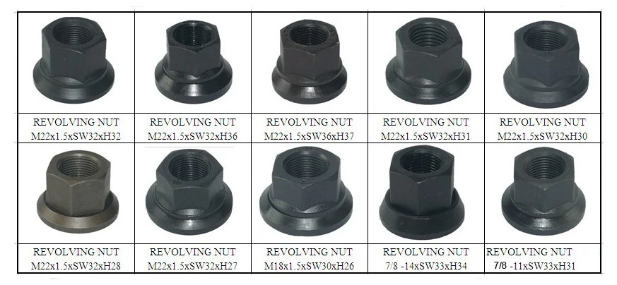 Trailer Truck Wheel Bolt Double Sleeve Nut Inner Nut And Outer Nut ...