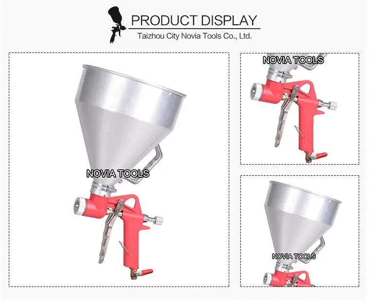 Alum Cup Air Hopper Gun for Texture Spraying - High Pressure Gun