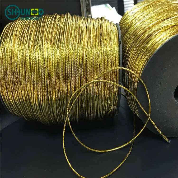 Ribbon Cord Gold Elastic Thread Of Polyester And Cotton And Nylon - Buy ...