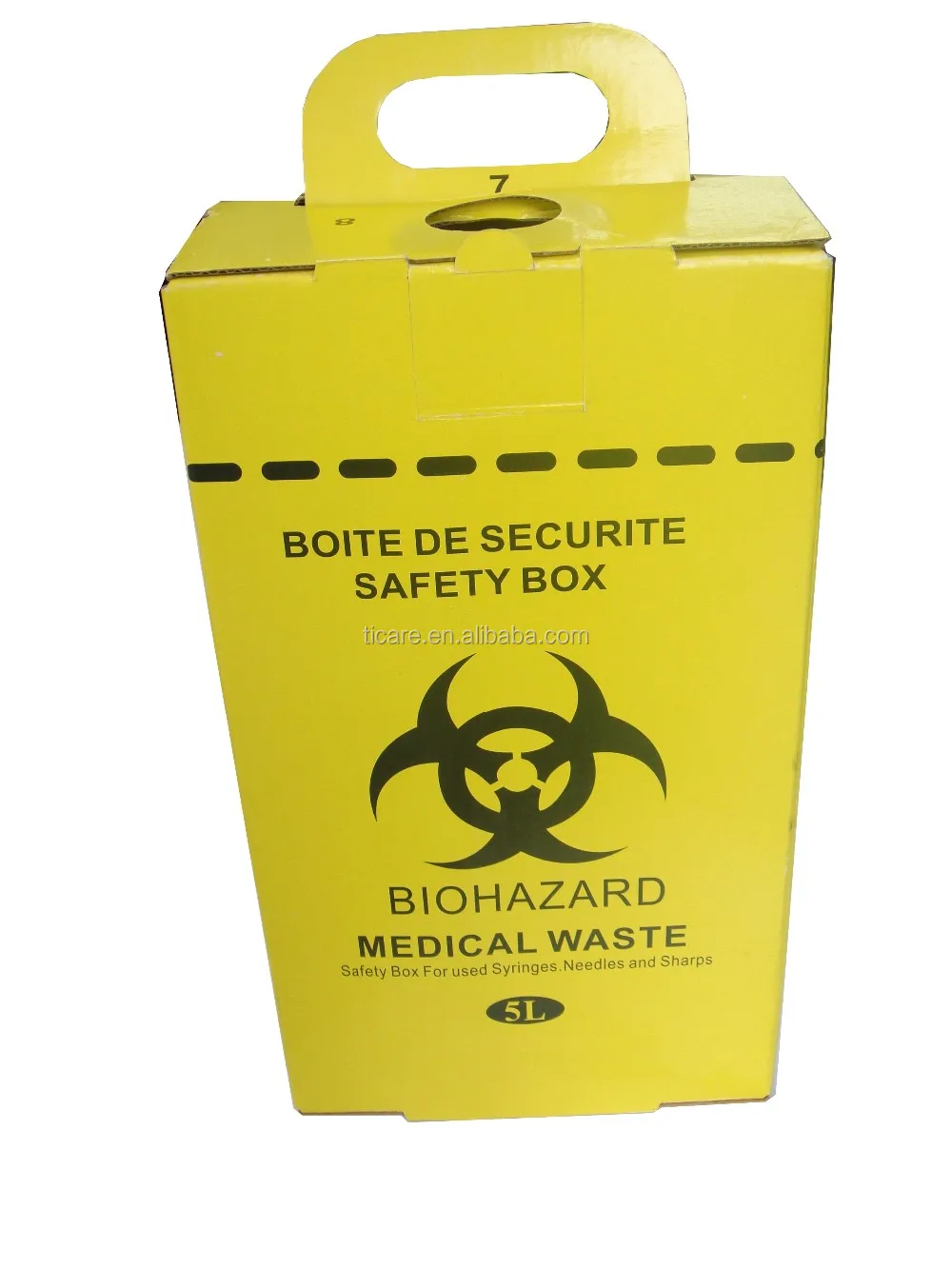 Medical Biohazard Safety Cardboard Box Sharp Container - Buy Safety Box ...