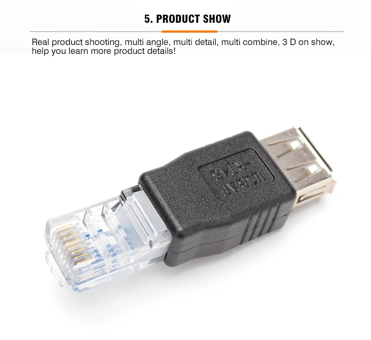 Retícula Conector Rj45 Convertidor De Usb A Conectar El Módem Adsl O ...