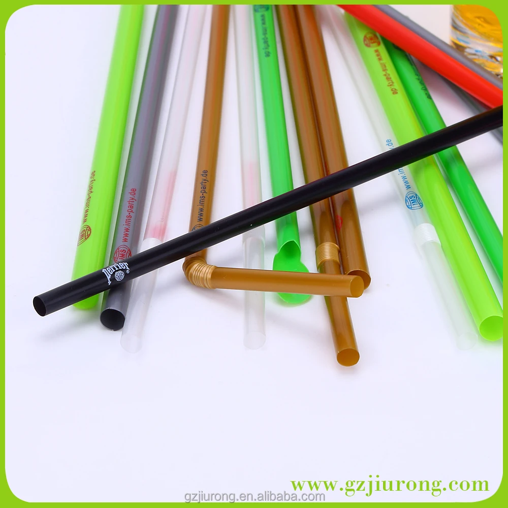 Plastic Drinking Straw With Logo Printing,Customized Ad Straw - Buy ...
