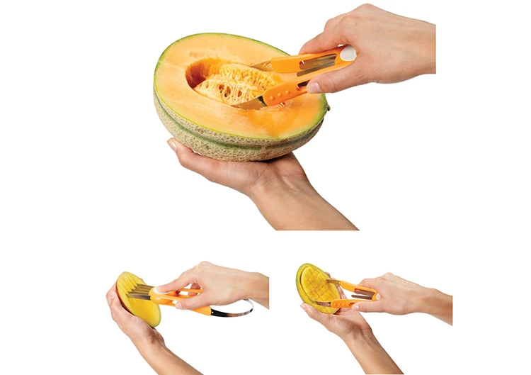 Fruit Slicer Cutter Mango Dicer Grater Papaya Cantaloupe Peeler - Buy ...