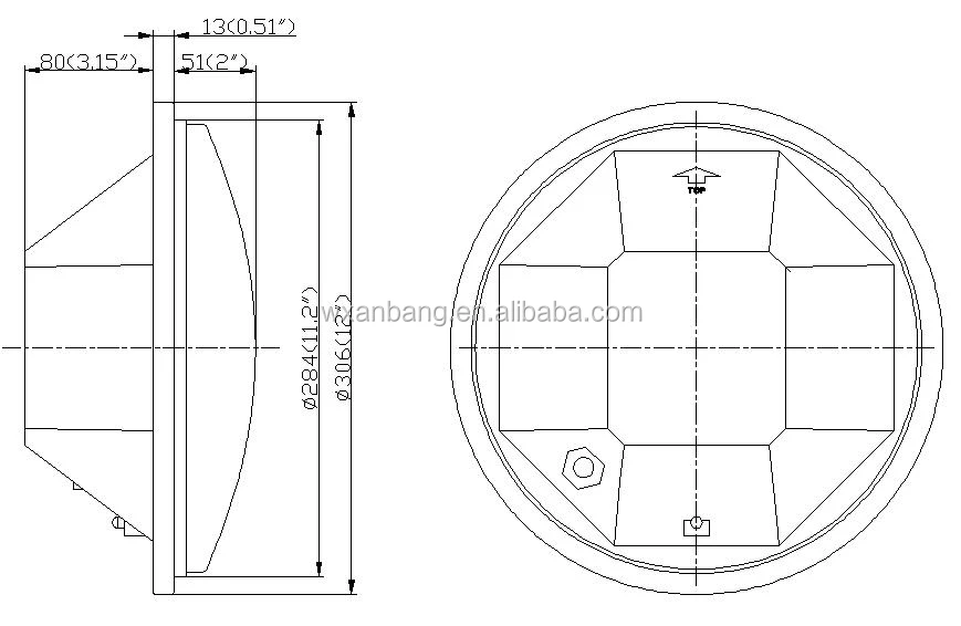 300mm En12368 Full Ball Traffic Signal Head - Buy Full Ball Head Or ...
