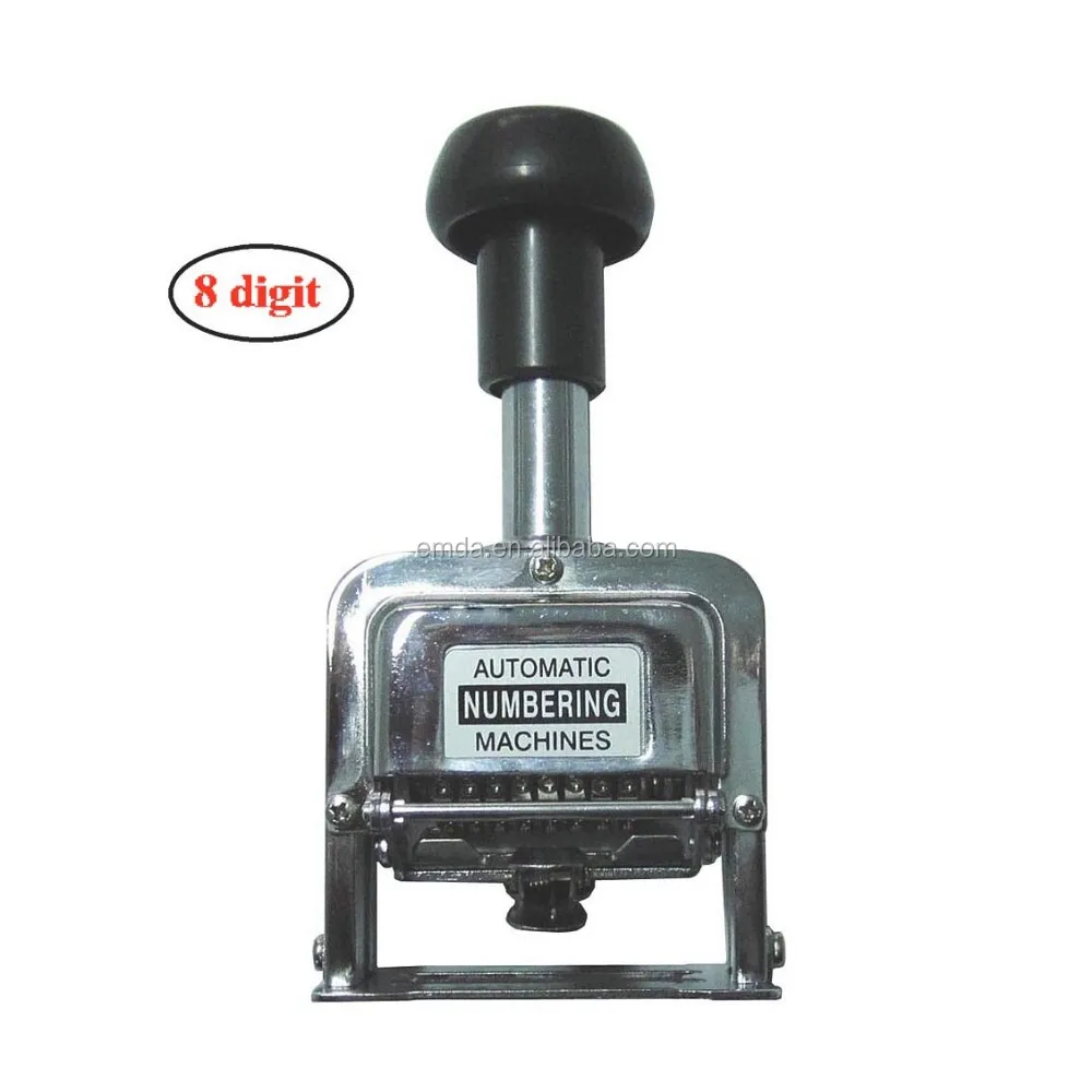Metal Manual 6 Digits Self-Inking Seria Number Stamp