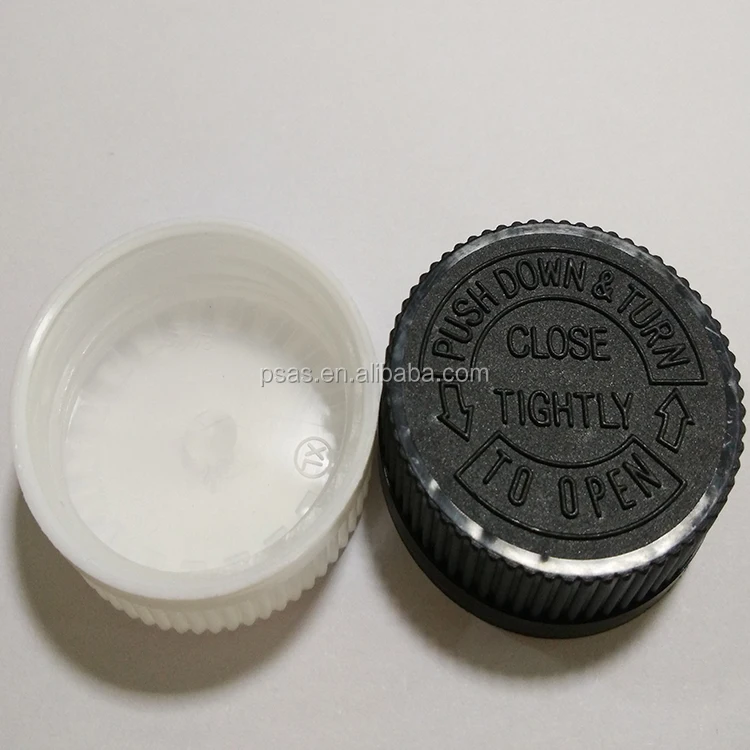 32mm, 38mm Child Resistant Caps - Secure & Customizable