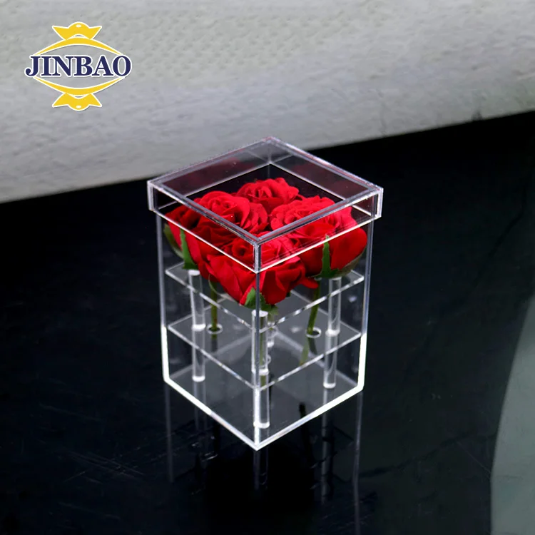 Jinbao Round Type Customized Acrylic Rose Wedding Display Box - Buy ...