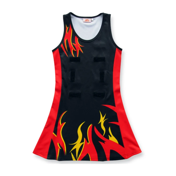Custom Netball Uniform Design Sportswear Girls Sublimation Team Netball ...