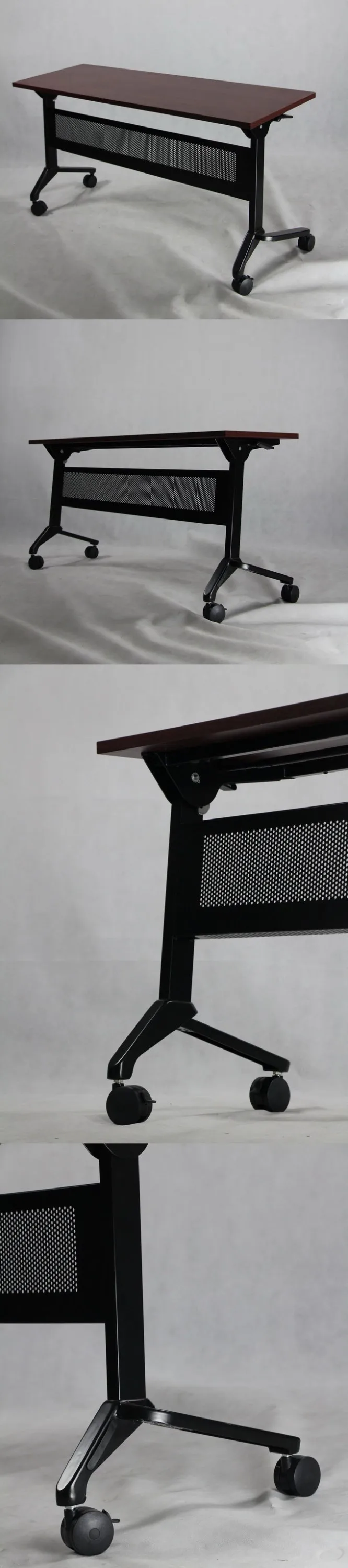 Table Flipper.com - Adjustable Metal Frame Flip Top Table