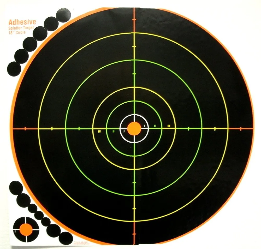Splatter Targets - 10 And 20 Packs - Multi Color - Gun And Rifle ...