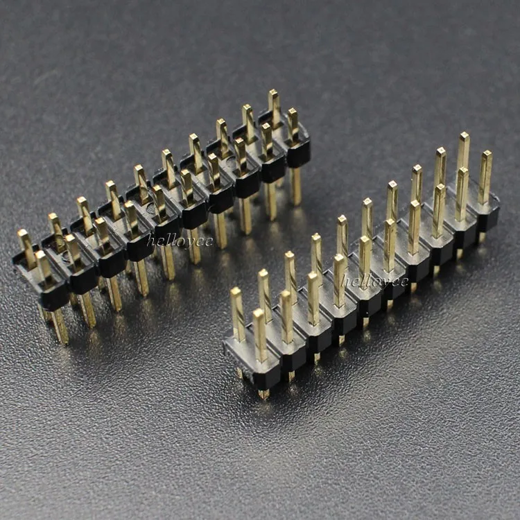 Breakaway 2.54mm Pitch 2x10 Double Row Male Pin Header - Buy Double Row ...