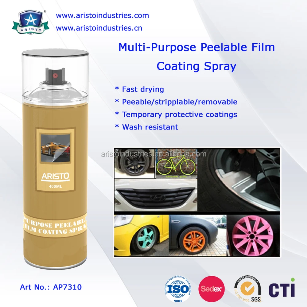 Multi Purpose Peelable Film Coating Spray Rubber Paint