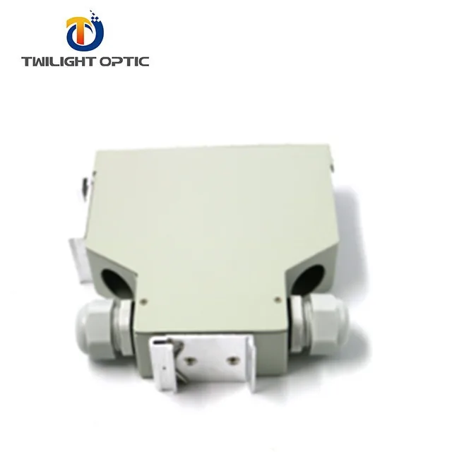 8 LC Duplex DIN Rail Fiber Optic Splice Termination Box