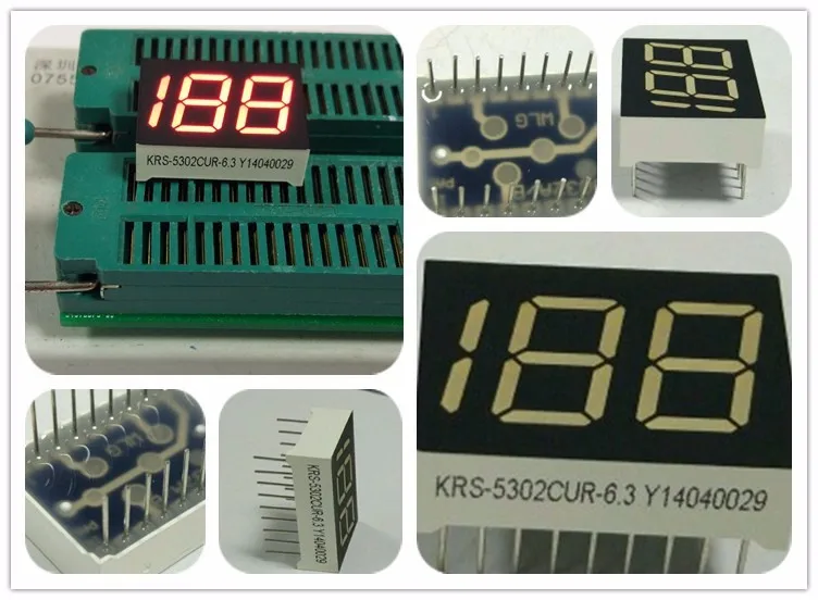 Cc/ca "188" Led 디스플레이 0.5 인치 3 자리 7 세그먼트 Led 디스플레이 "188" 번호 - Buy "188 ...