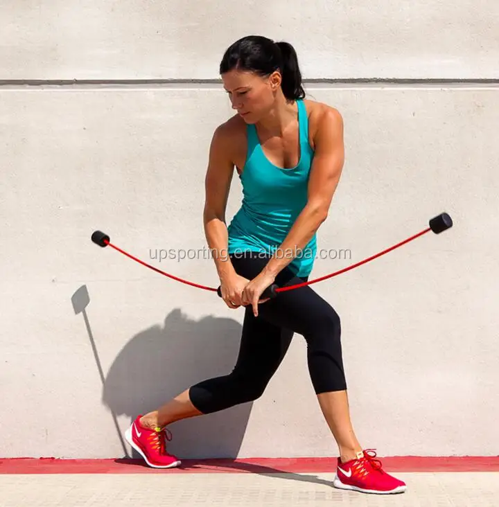 Promotional Popular Aerobic Fiberglass Flex Bar Fitness Body Bar Swing ...