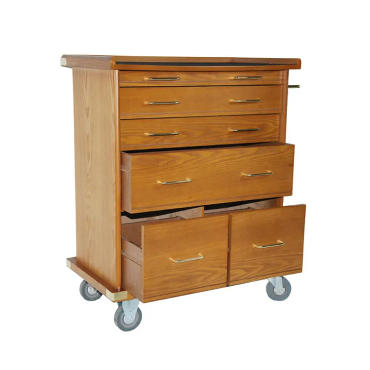 Oak Wood Tool Box With Drawer Slides Trolley - Buy Tool Box,Tool Box ...