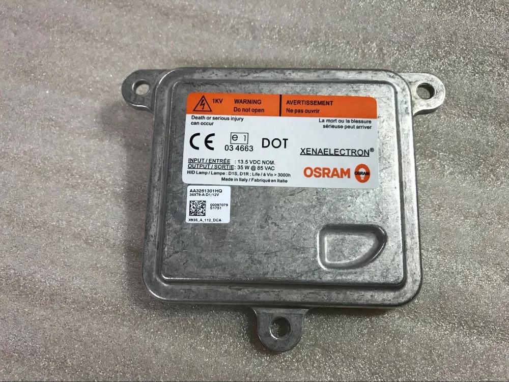 Osram 64193 H4 Halogen Lamp - Natural White, 250h-900h Lifespan