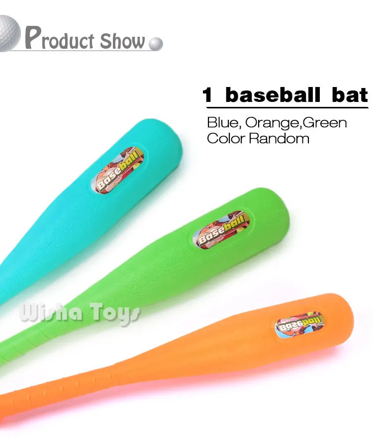 Customized Kids Outdoor Plastic Baseball Bats Ball Training Toy Set ...