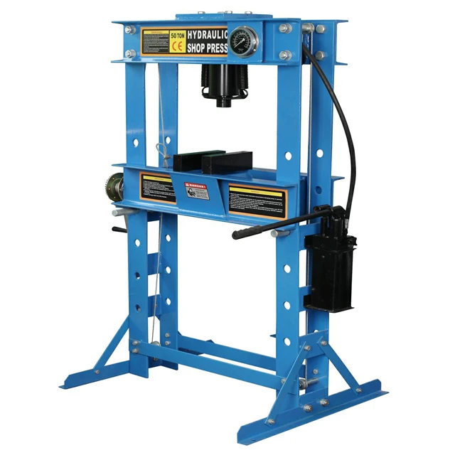 50ton High Speed Electric Power Hydraulic Shop Press With Cable Winch ...