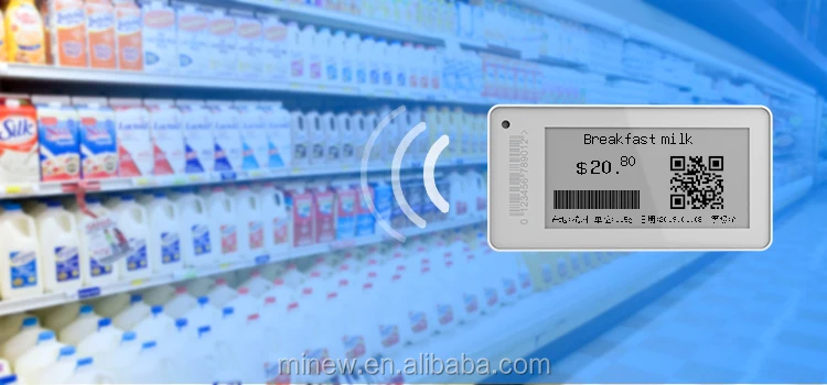 Minew BLE5.0 ESL - Smart Retail Solution with 2.13 Inch Display