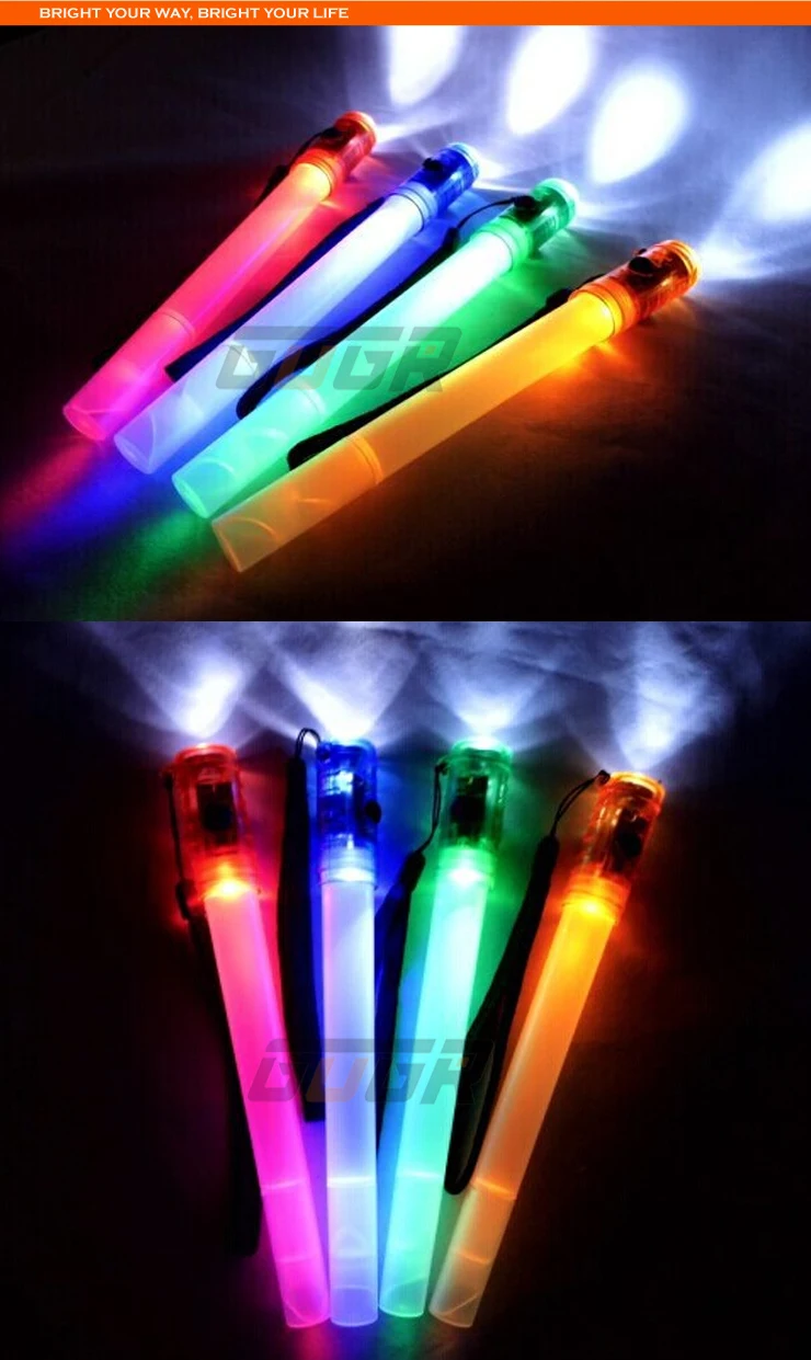4 in 1 Keychain LED Flashing Glow Stick with Torch Emergency