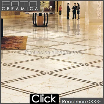 2015 New Hotel Lobby Floor Tile Design,Beige Marble With White Veins ...