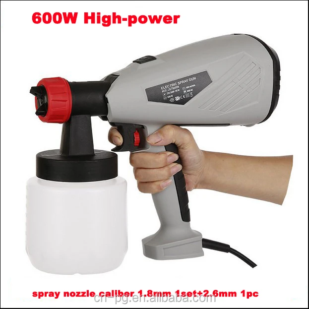 600W Hvlp Hand Held Hoge Druk Elektrische Spuitpistool 700Ml High Power ...