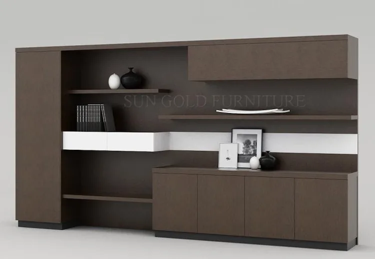 New Modern Office Bookcase Bookstore Furniture,Wall Wood Showcase ...