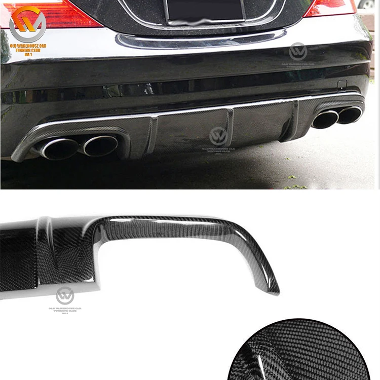 08-11 CLS Class W219 Car Carbon Rear Diffuser Lip for AMG Bumper