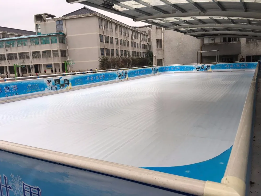 Uhmwpe And Hdpe Plastic Synthetic Ice Skating Rink Floor Tiles - Buy ...