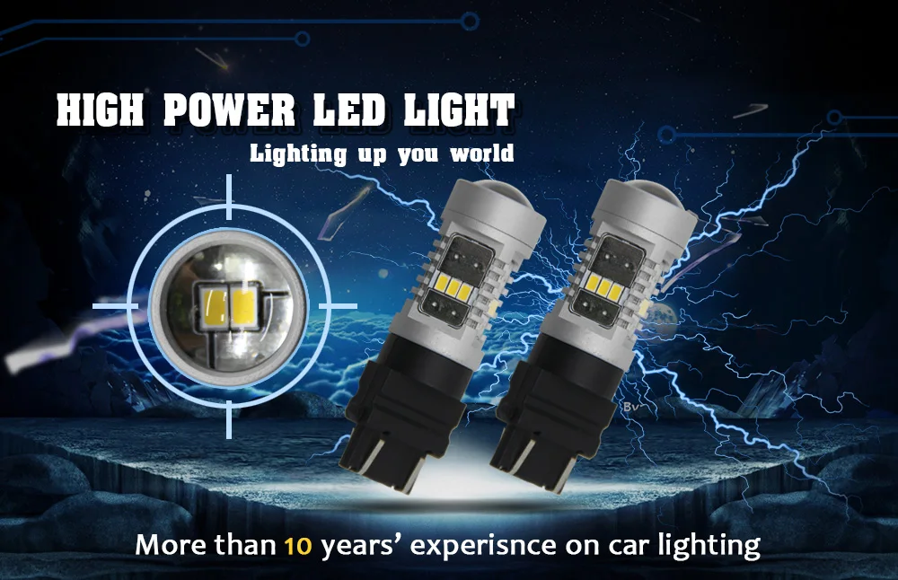 T20 W21w W21/5w Wy21w 7440 7443 Led Bulb Lights T25 3157 3156 P27/7w ...