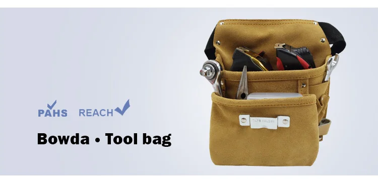 Cow Leather Pouch Plumber Pocket Kit Telecom Worker Waist Belt ...