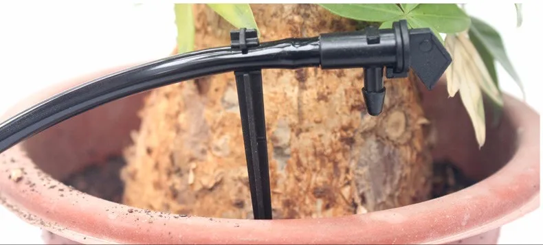 Drip Irrigation System Irrigation Pipe Fittings Tube Hose Stake Support ...