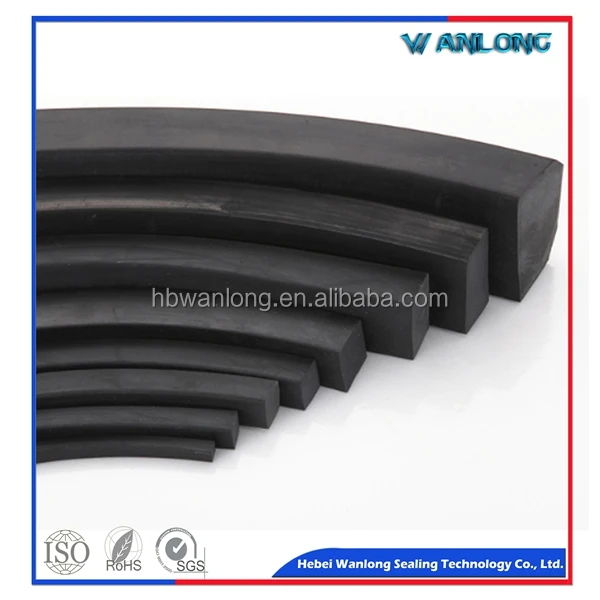 Solid Nitrile Rubber Strip (60-65 Shore A) for Sealing - Durable NBR ...