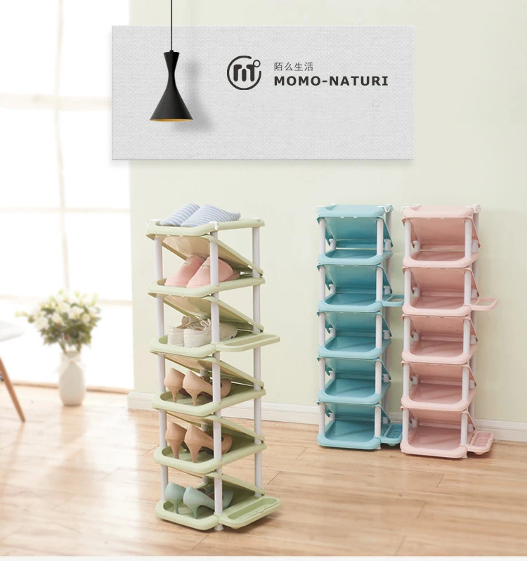 Eco Friendly Customized Color Save Space Plastic Shoe Rack For ...