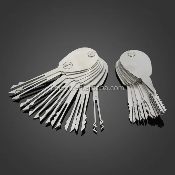 20psc Foldable Car Lock Opener - Double Sided Lock Pick Set